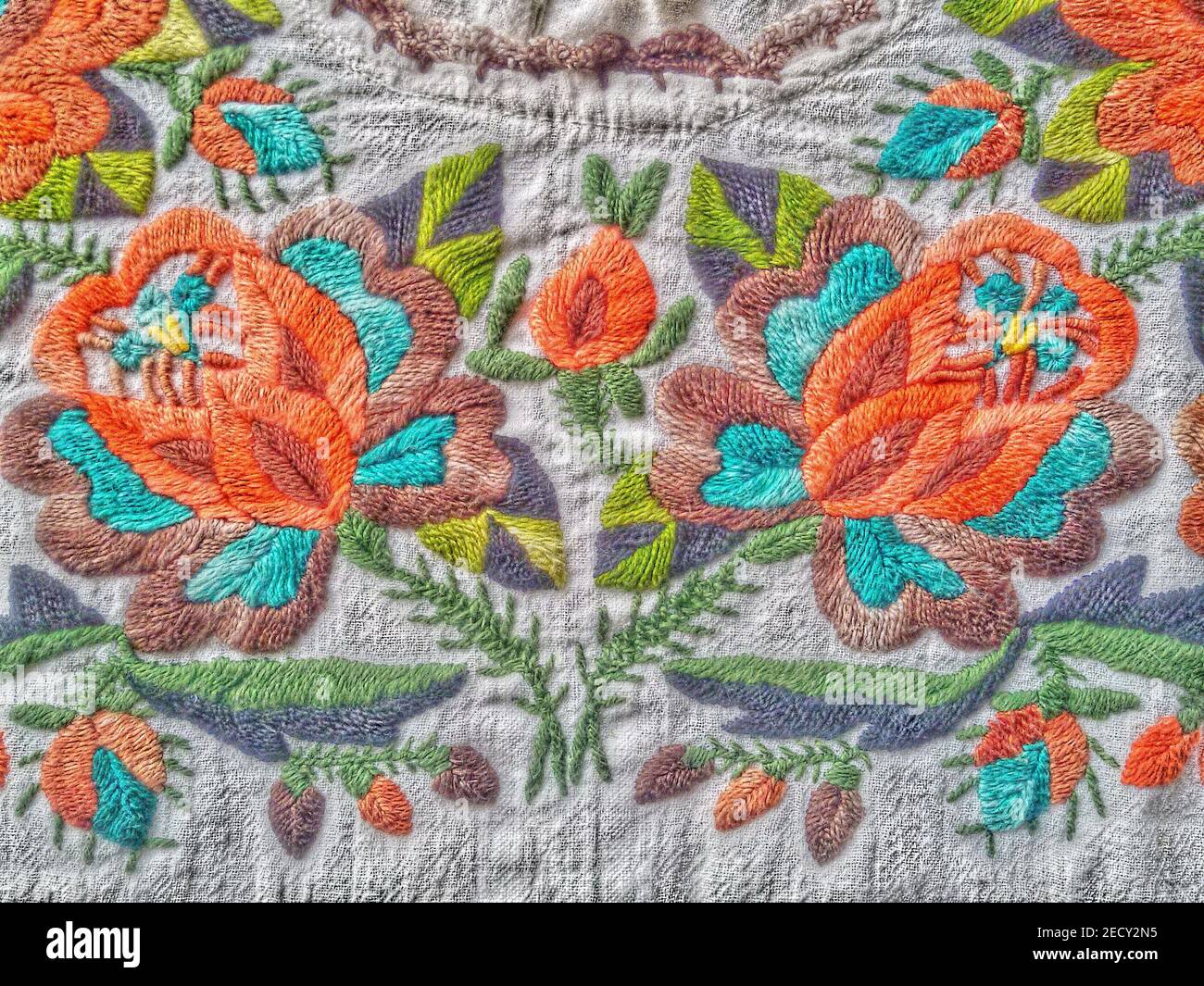 Serbian folk seamless pattern ornaments. Serbian traditional embroidery ...