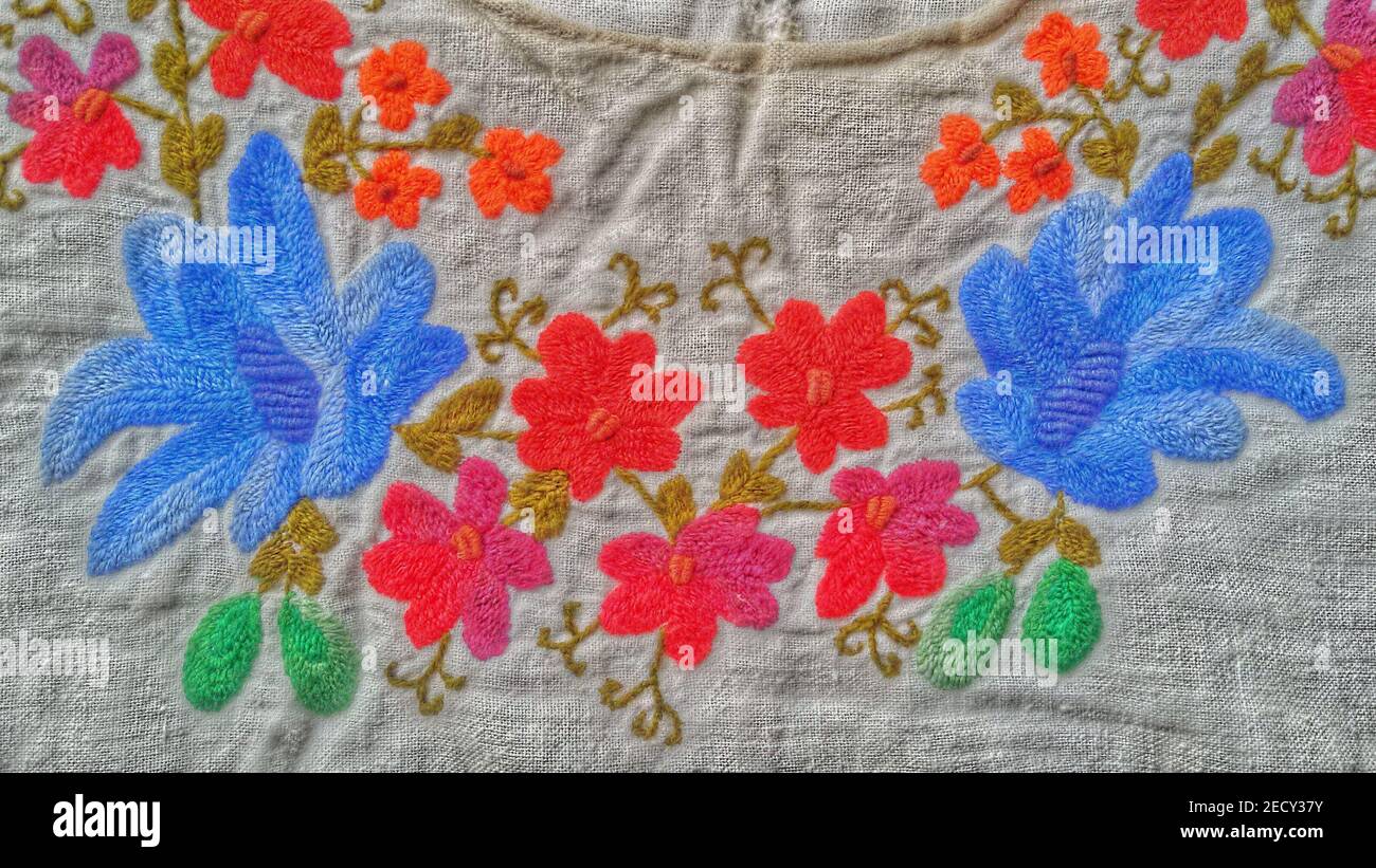 Serbian folk seamless pattern ornaments. Serbian traditional embroidery ...