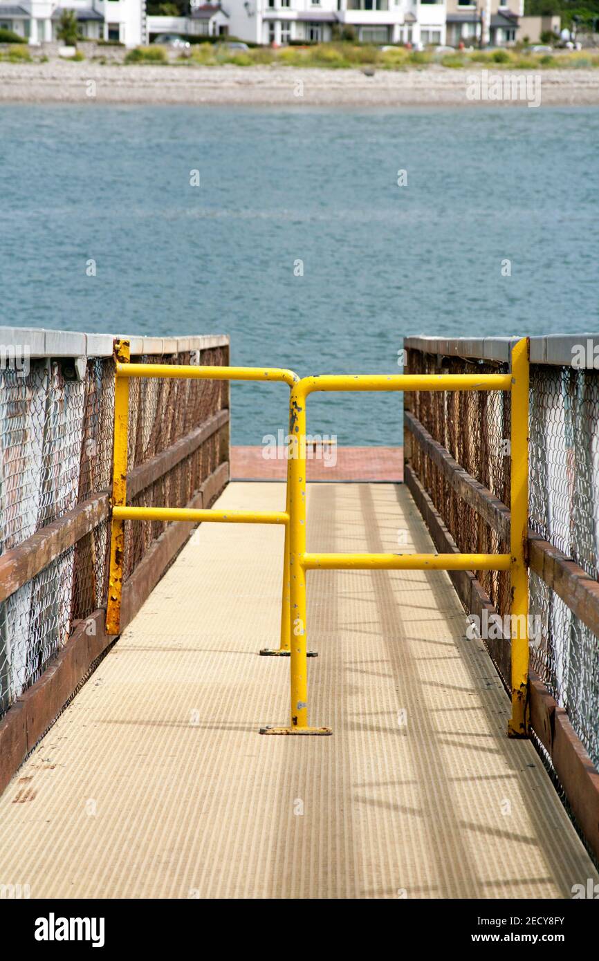 Slipway leading to the River Conwy The Beacons near Conwy Quays Marina ...