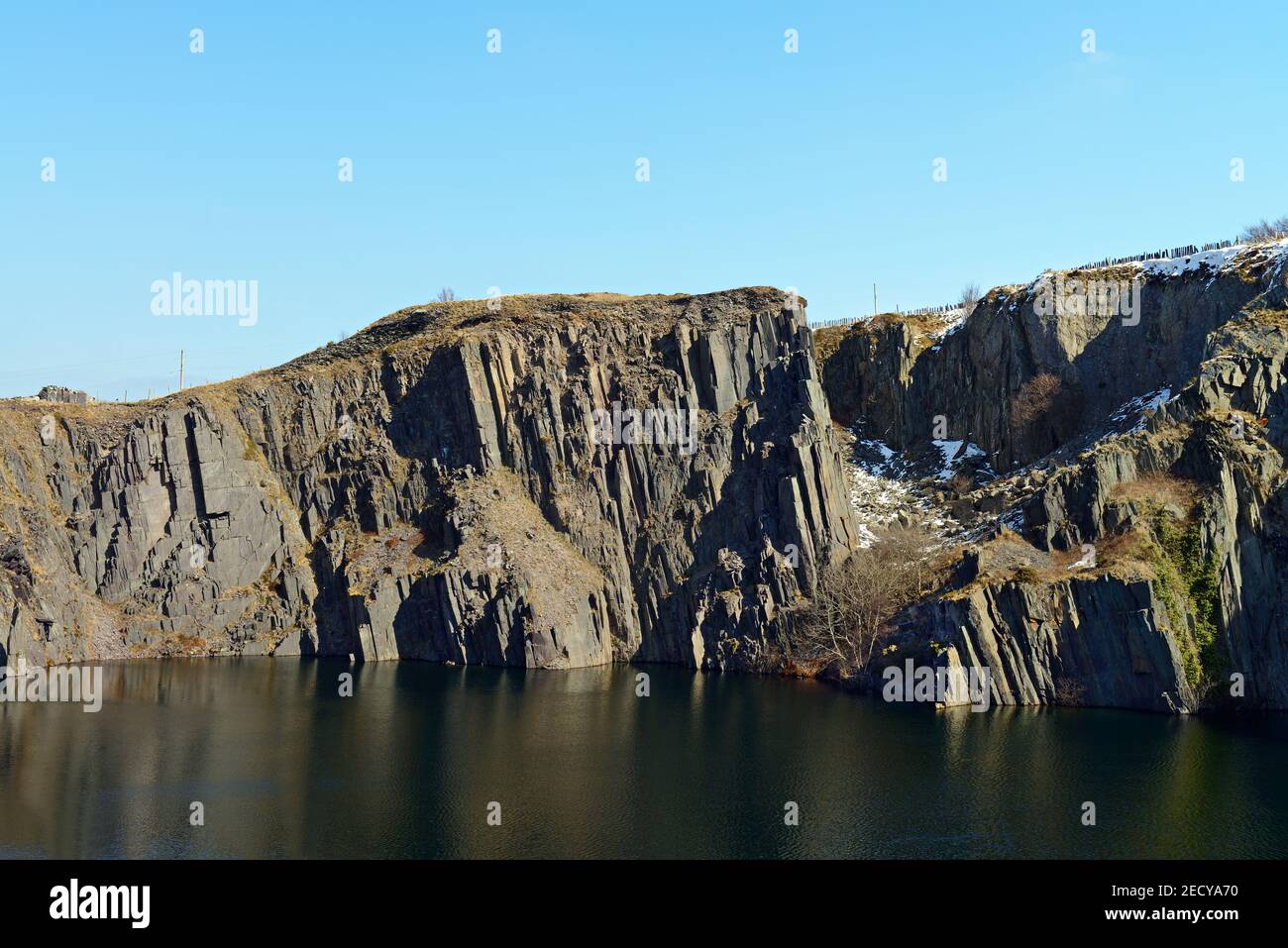 Bryn Hafod-y-wern abandoned slate quarry is on the lower slopes of Moel ...