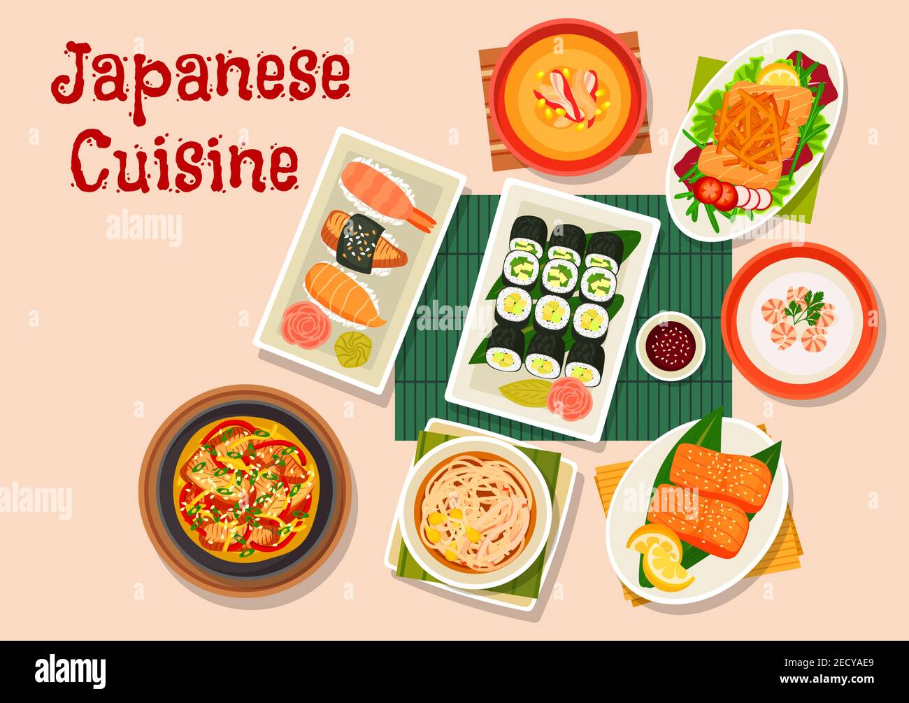 Prawn and corn salad Stock Vector Images - Alamy