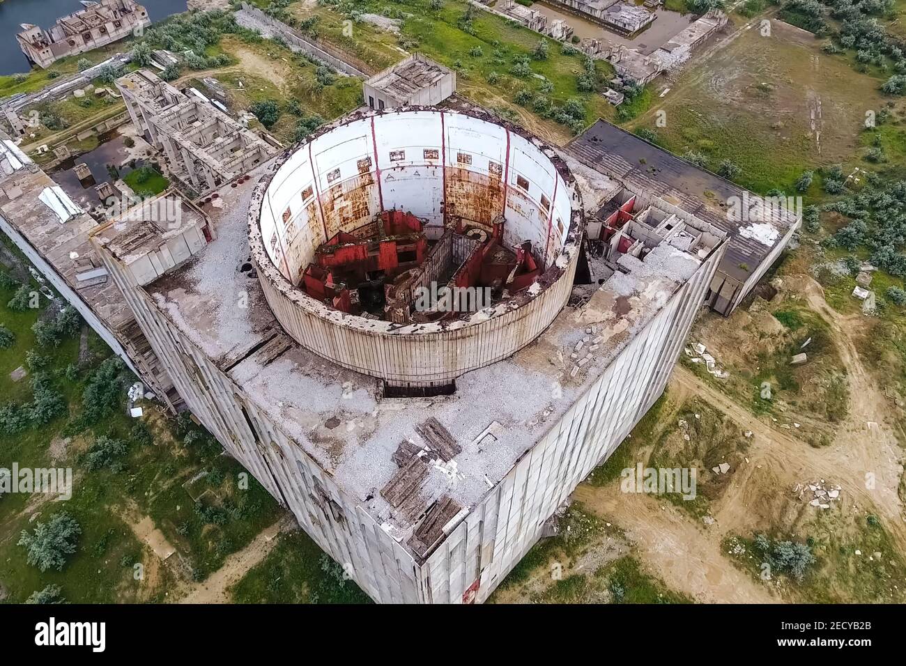 the Old Abandoned Unfinished Nuclear Power Plant Stock Photo - Alamy