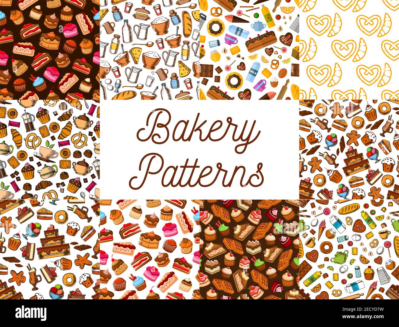 Cupcake patterns hi-res stock photography and images - Alamy