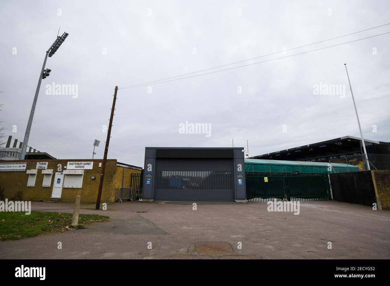 Closed doors at StoneX Stadium before the Allianz Premier 15s game ...
