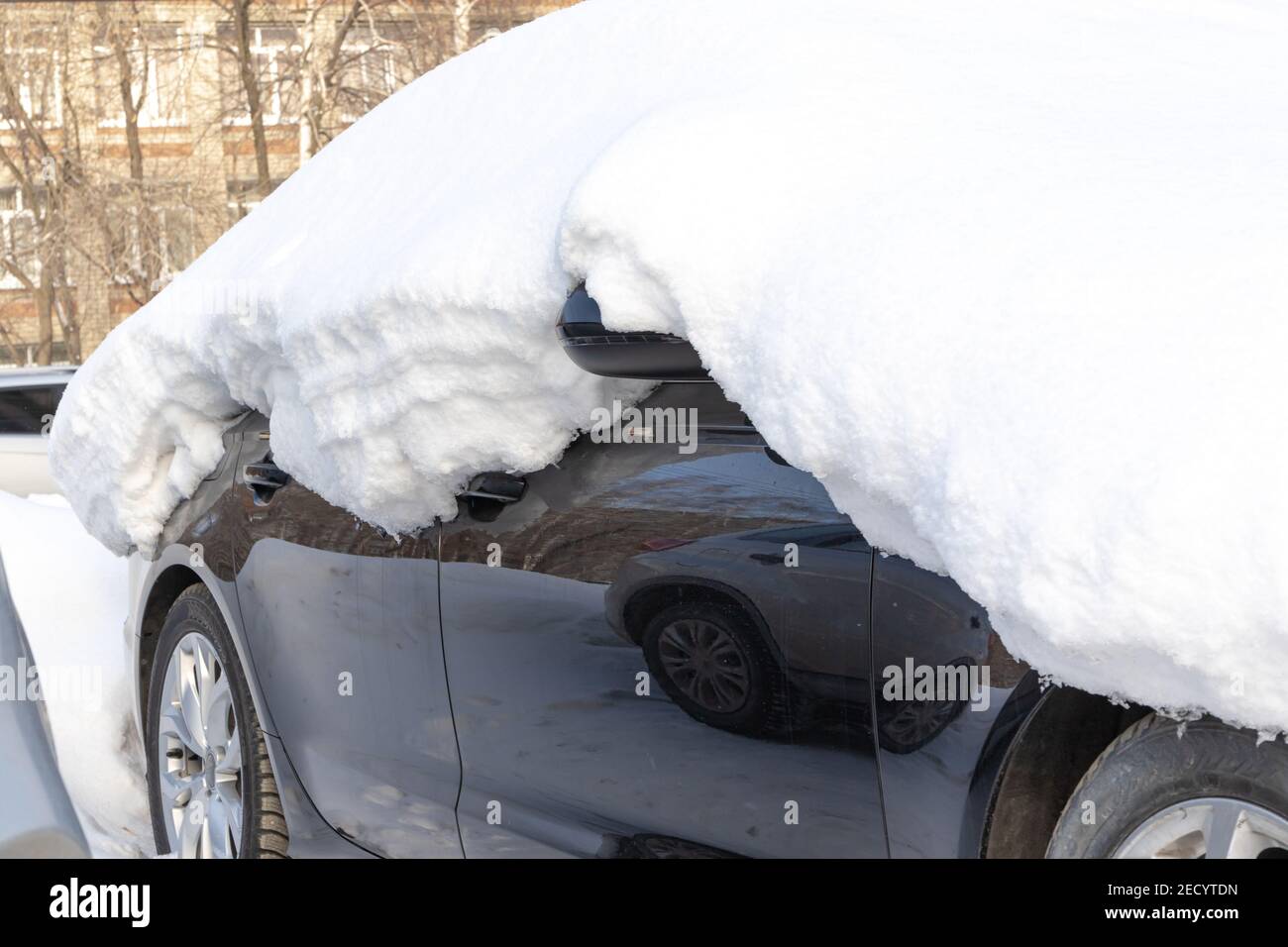 Abandoned Cars In Winter Abandoned Cars In Deep Snow During The Hard