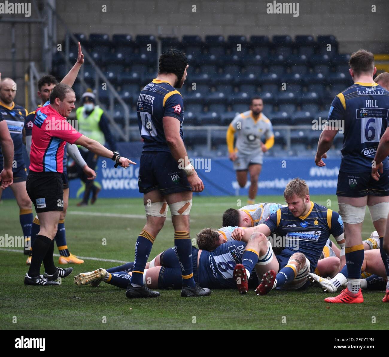 Sixways Stadium, Worcester, Worcestershire, UK. 14th Feb, 2021 ...