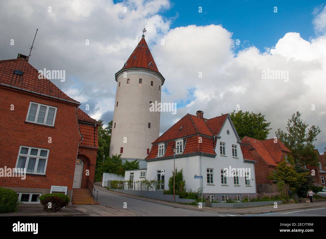 Water tower in town hi-res stock photography and images - Alamy