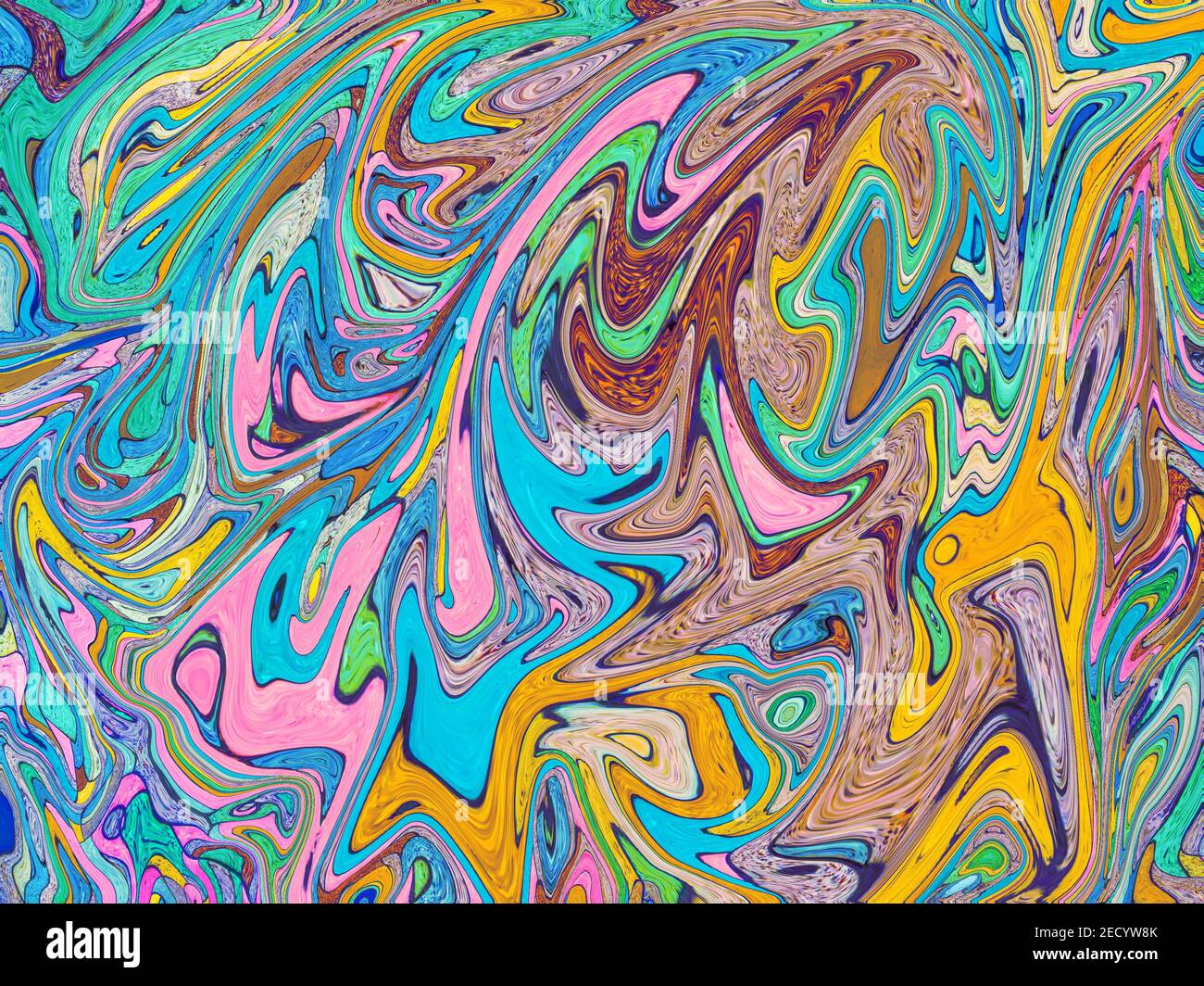 Mint blue digital marbling. Abstract marbled backdrop. Holographic ...