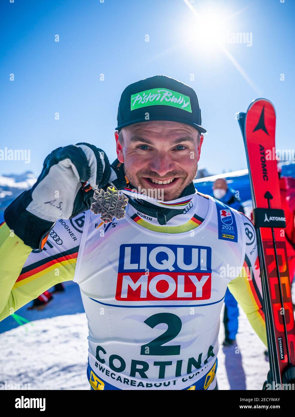 14 February 2021, Italy, Cortina D´ampezzo: Alpine skiing: World Championships, downhill, men ...