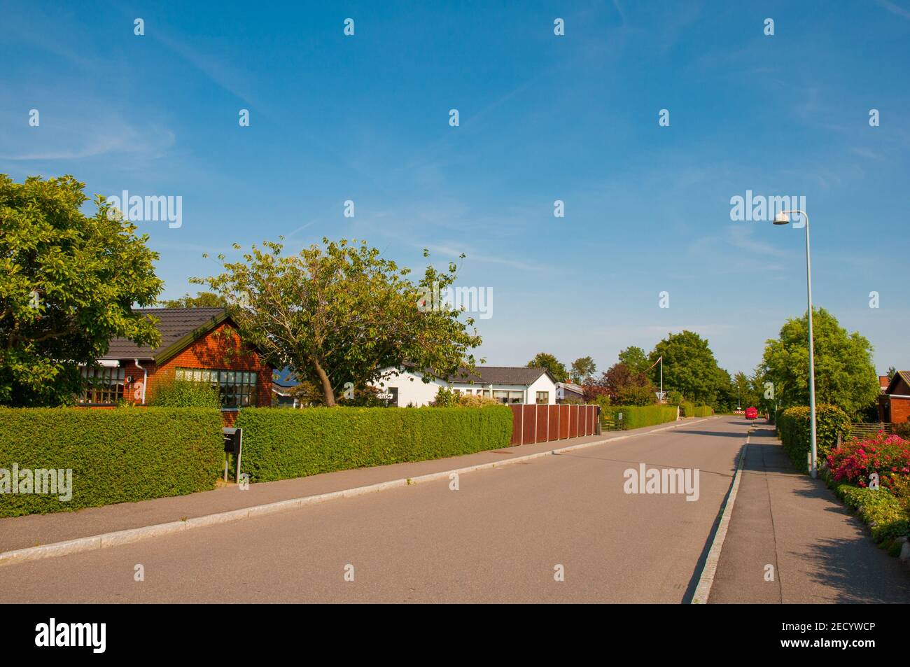 Town of Lendemarke on island of Mon in Denmark Stock Photo - Alamy