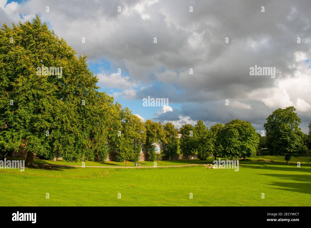 Green park in town of Ringsted in Denmark Stock Photo - Alamy