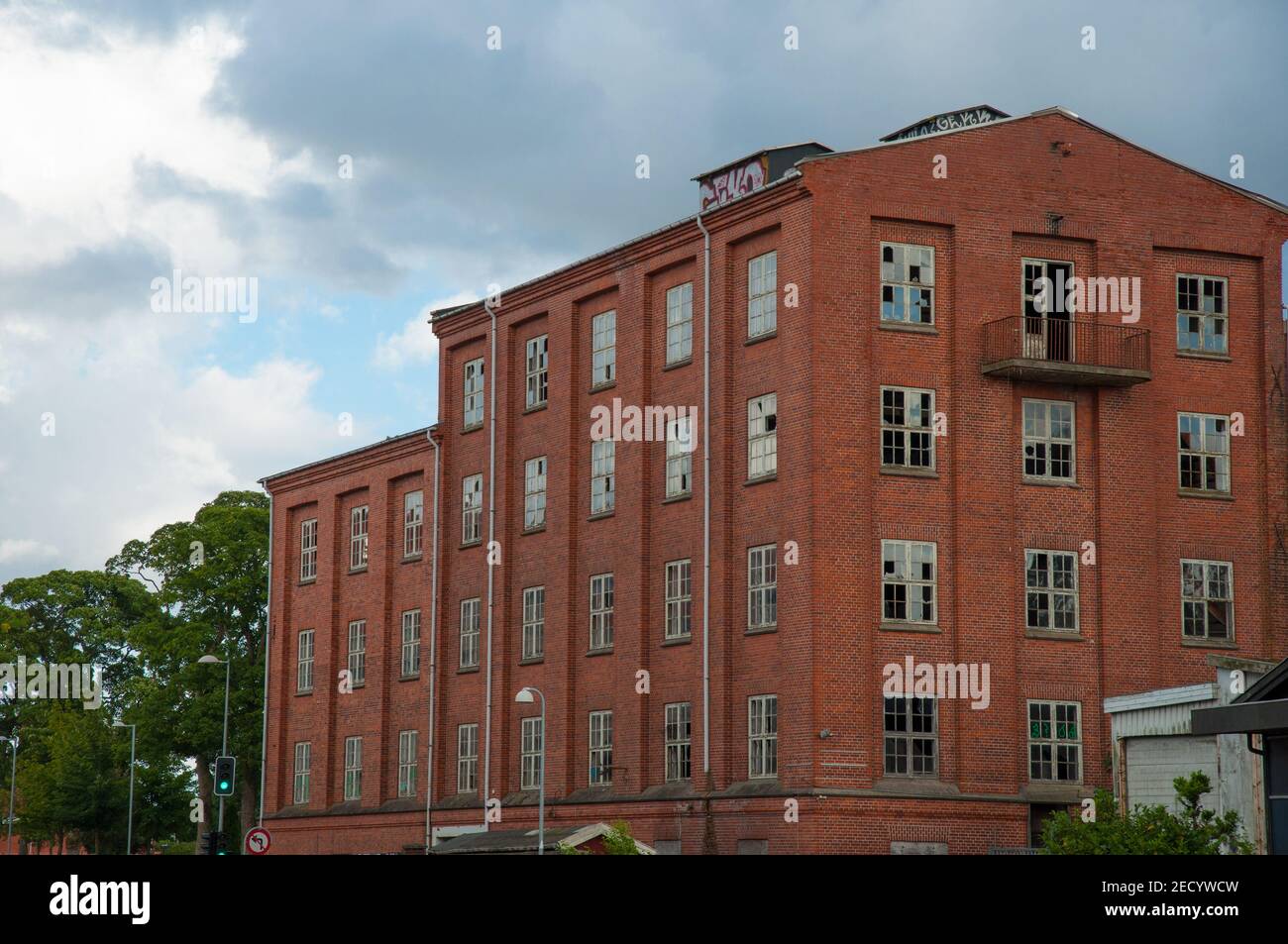 Old abandoned factory building in Ringsted Denmark Stock Photo - Alamy