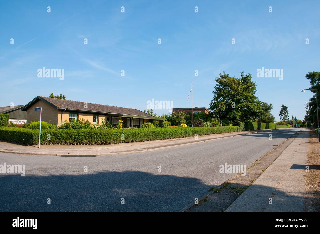 Town of Lendemarke on island of Mon in Denmark Stock Photo - Alamy