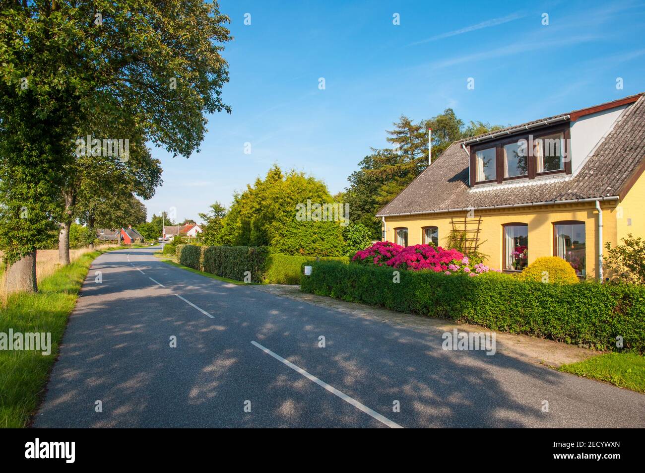 Village of Askeby on island of Moen in Denmark Stock Photo - Alamy