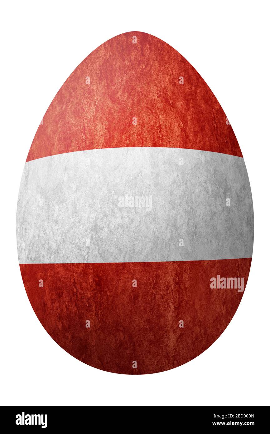 Austria Easter Egg, National flag egg, Clipping path Stock Photo - Alamy