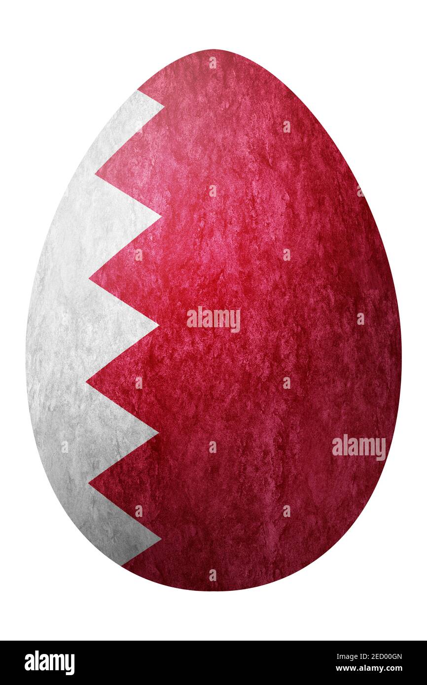 Bahrain Easter Egg, National flag egg, Clipping path Stock Photo - Alamy