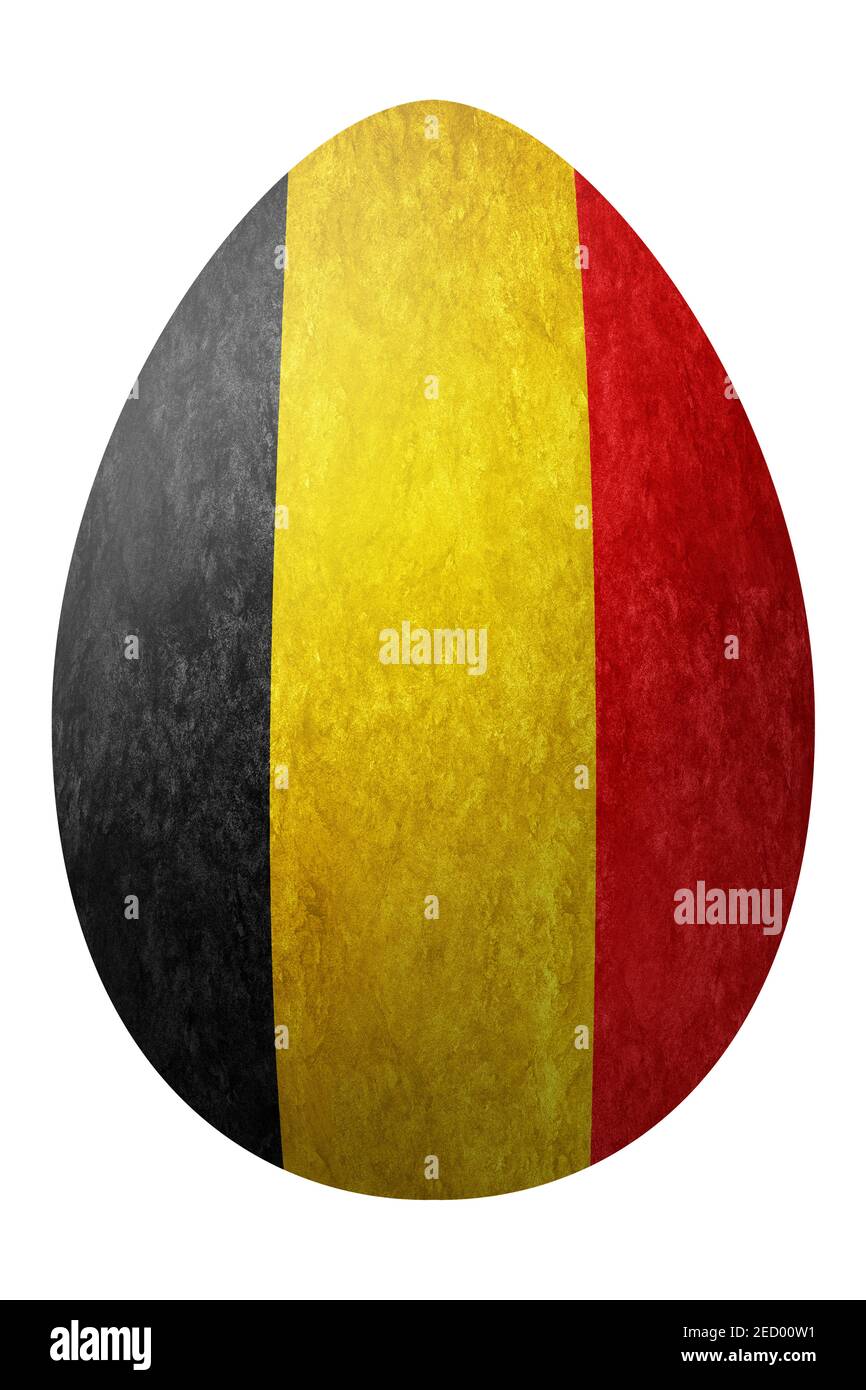Belgium Easter Egg, National flag egg, Clipping path Stock Photo - Alamy