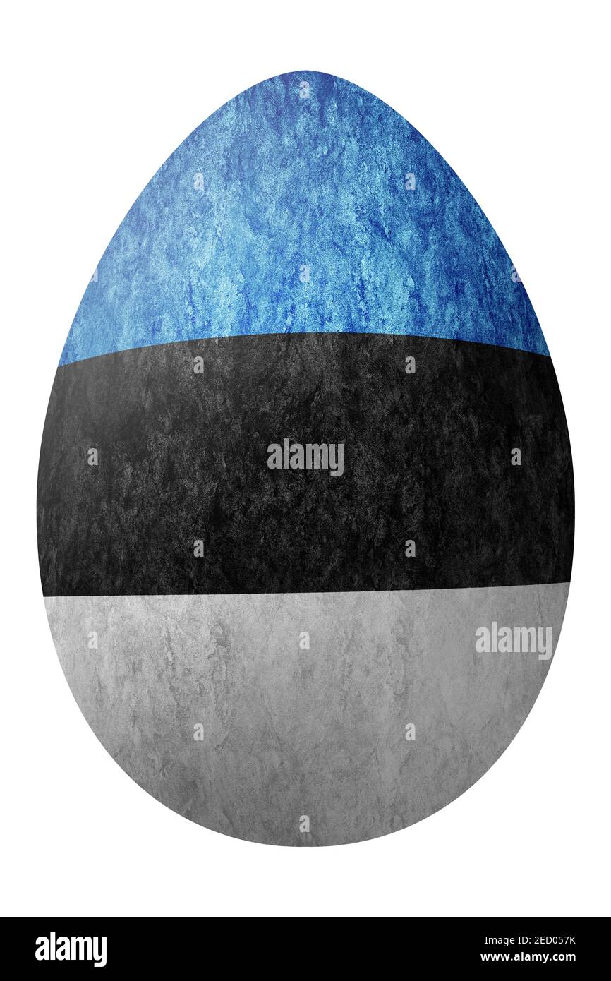 Estonia Easter Egg, National flag egg, Clipping path Stock Photo - Alamy