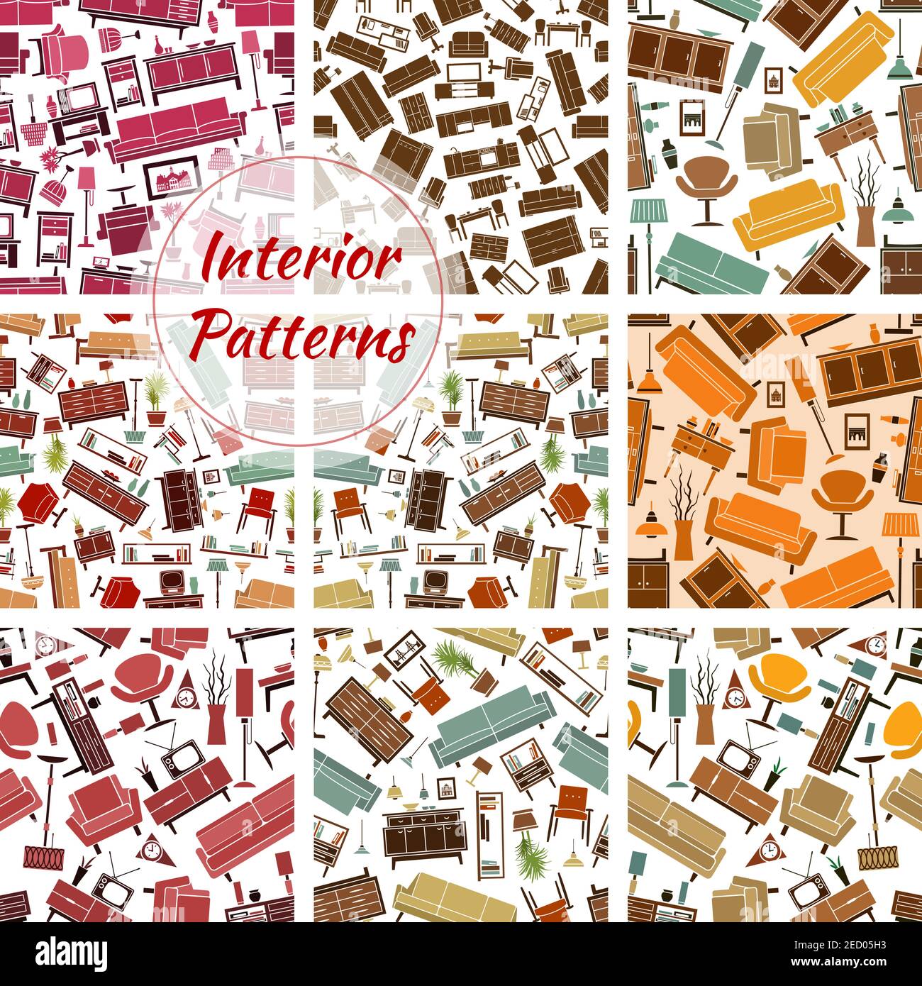 Bedroom interior bed tv Cut Out Stock Images & Pictures - Alamy