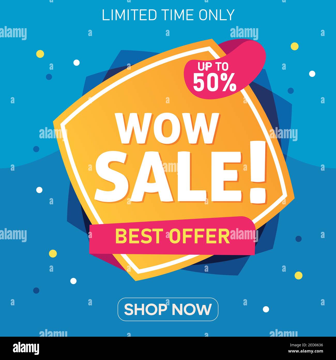 Wow Sale Special Offer banner. Sale poster. Big sale, special offer ...