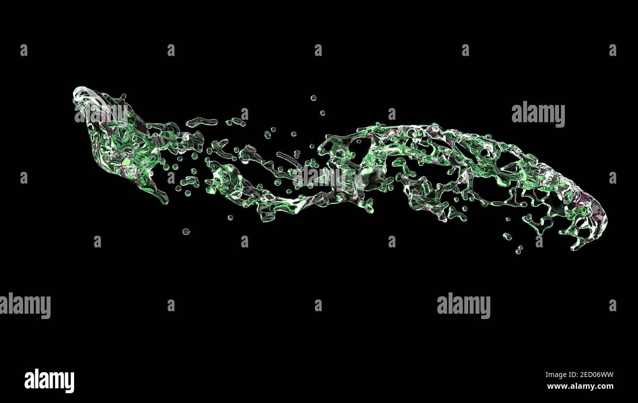 Water drop collider Liquid splash Fresh water Nature background 3d ...