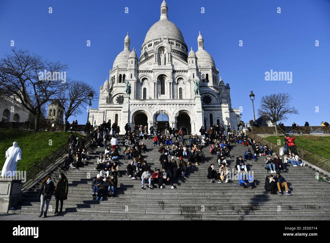 Views of Montmartre in Winter - Paris - France Stock Photo - Alamy