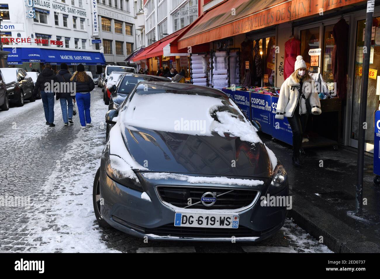 Views of Montmartre in Winter - Paris - France Stock Photo - Alamy
