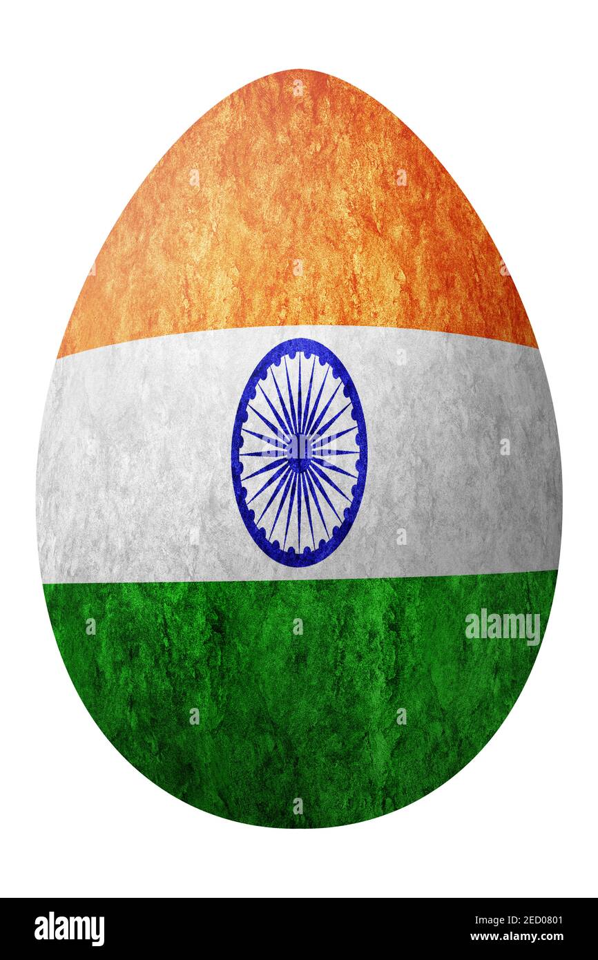 India Easter Egg, National flag egg, Clipping path Stock Photo - Alamy