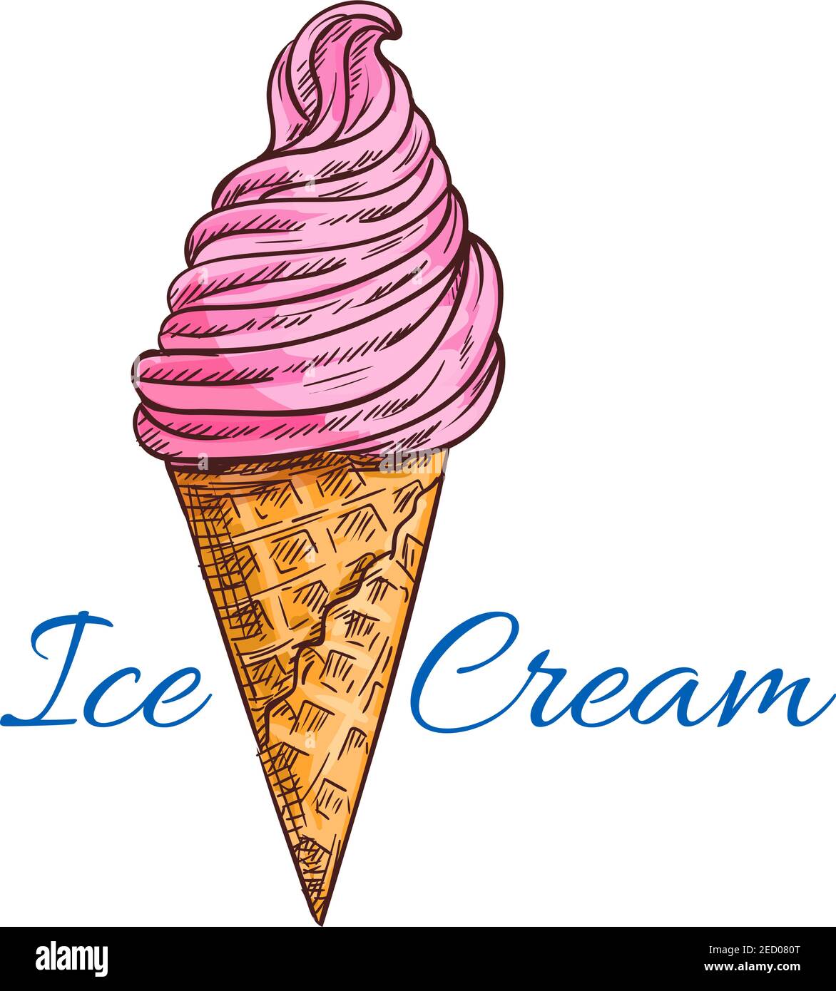 Ice Cream Cone Sketch