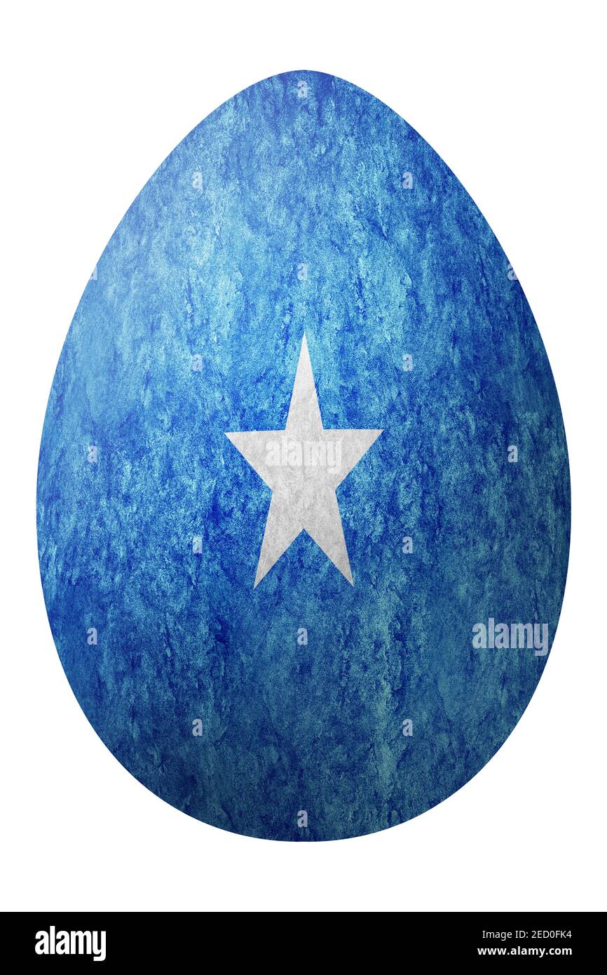 Somalia Easter Egg, National flag egg, Clipping path Stock Photo - Alamy