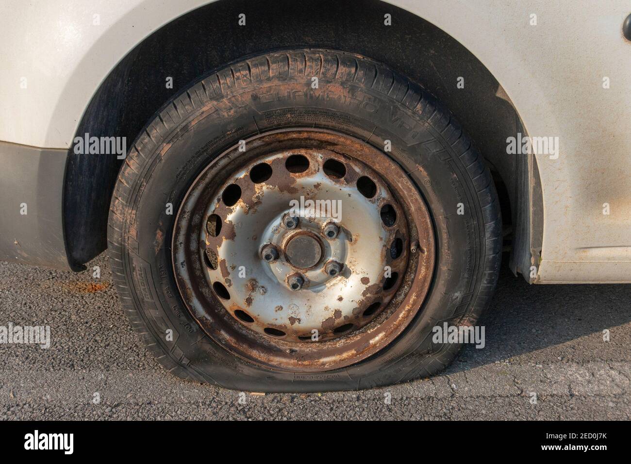 Popped tyre hi-res stock photography and images - Alamy