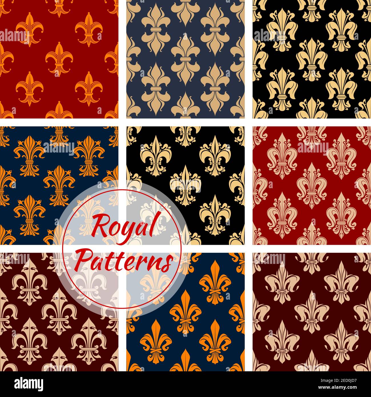 Gold baroque interior design patterns Cut Out Stock Images & Pictures ...