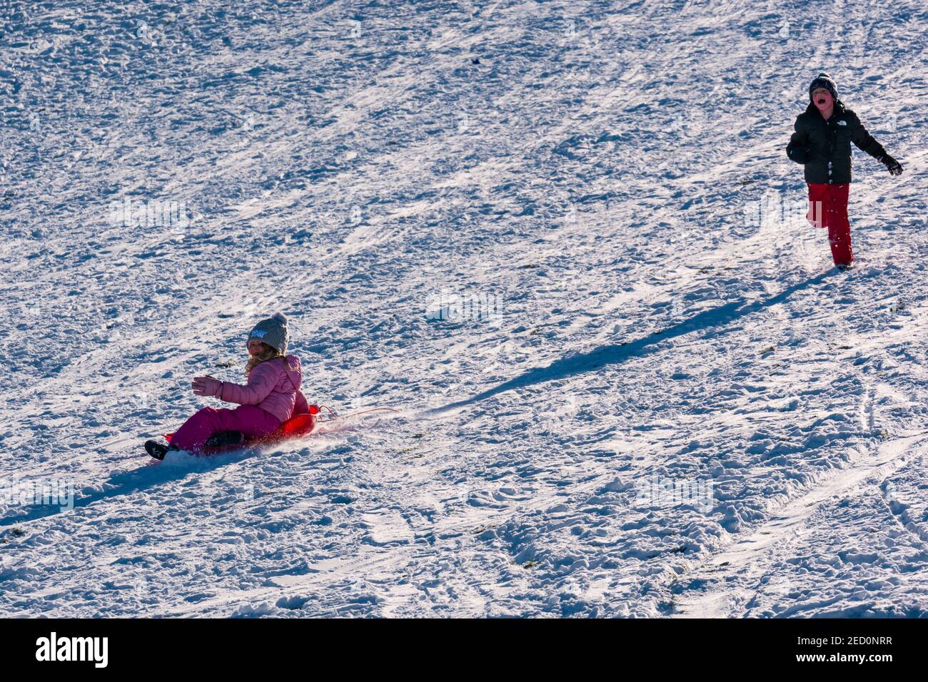 Boy on the slope hi-res stock photography and images - Alamy