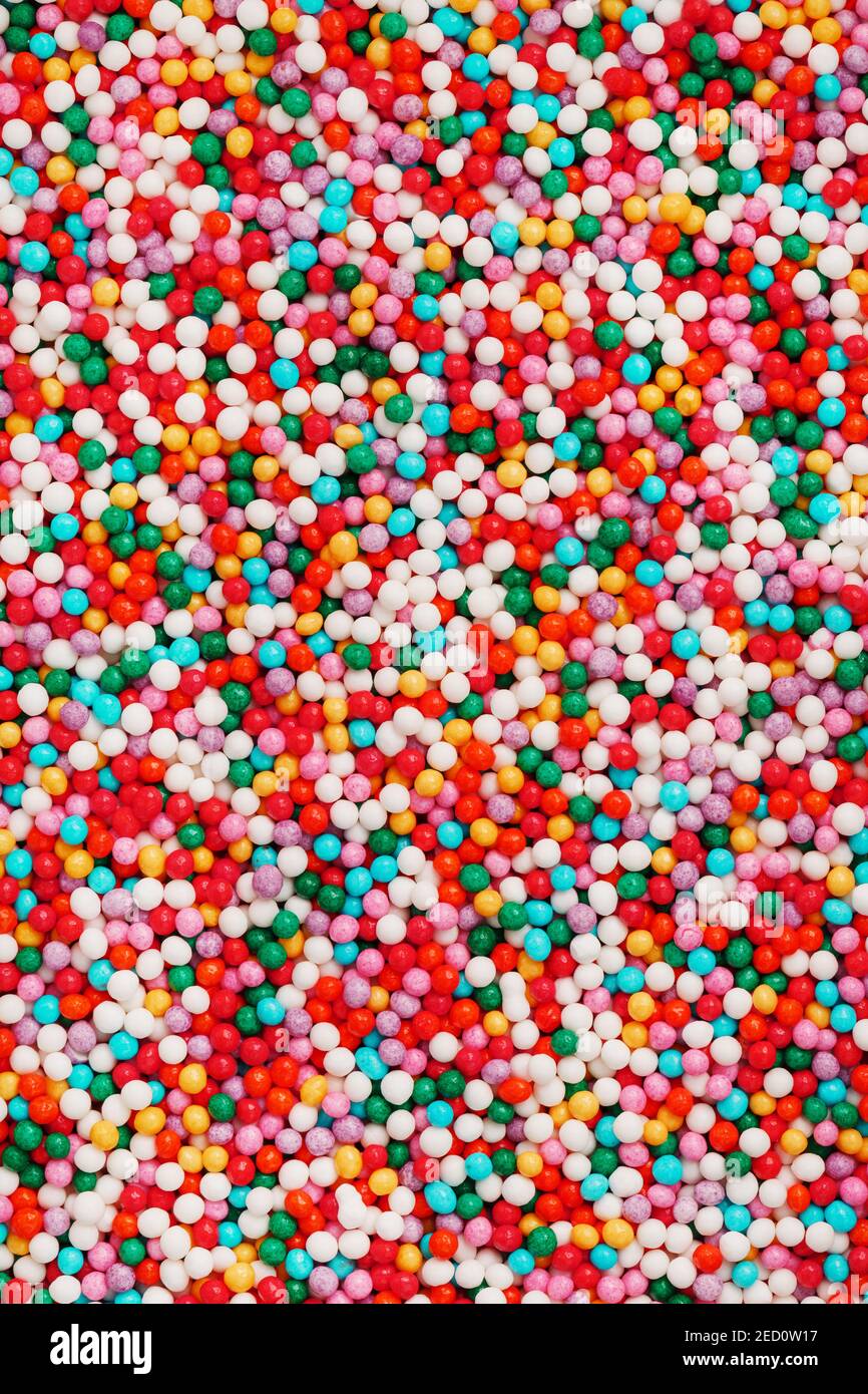 Colored balls texture as a background in full screen. Bright substrate ...