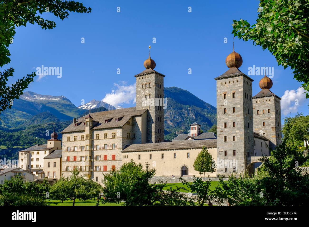 Stockalper Palace, Stockalper Castle, Brig, Brig-Glis, Valais ...