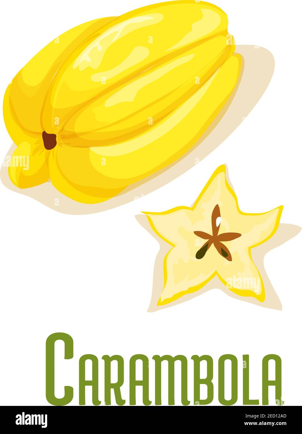 Star fruit juice averrhoa Stock Vector Images - Alamy