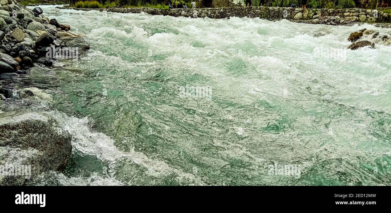 The water of an overflowing river Stock Photo - Alamy