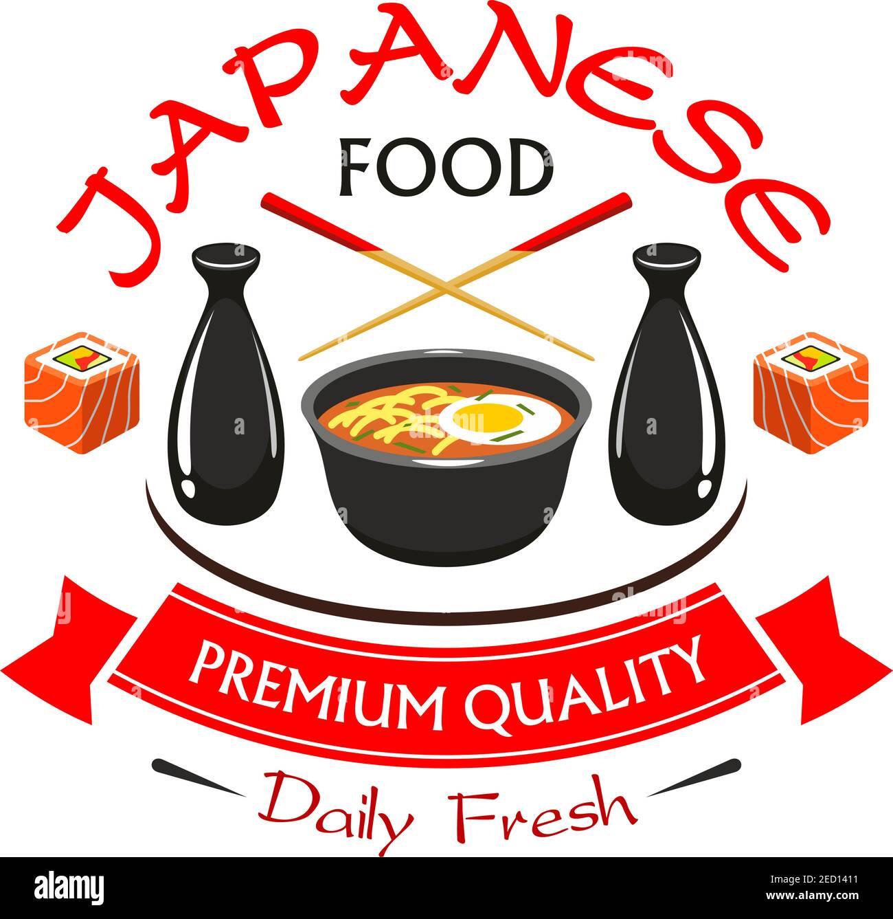 Udon vector vectors hi-res stock photography and images - Alamy