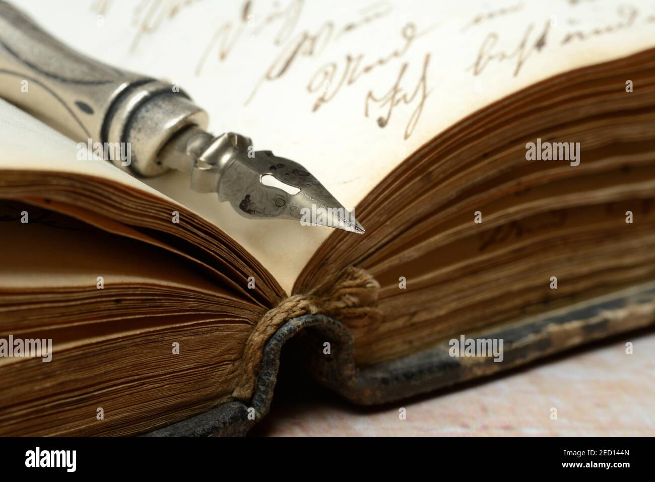 Old diary with handwriting hi-res stock photography and images - Alamy