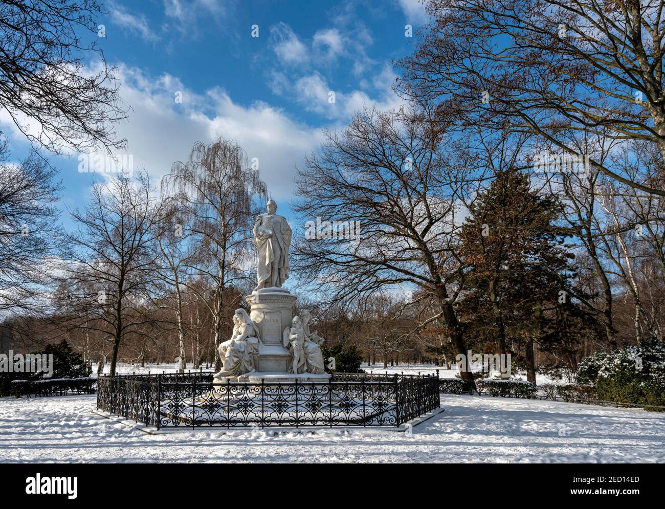 The Goethe Monument made of Carrara marble by Fritz Scharper at the ...