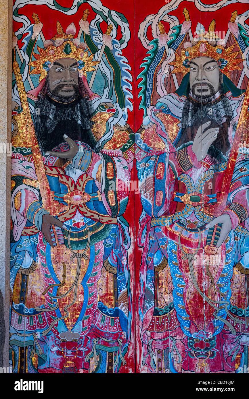 Colourful painted traditional Minnan-style house, Shanhou Folk Culture ...