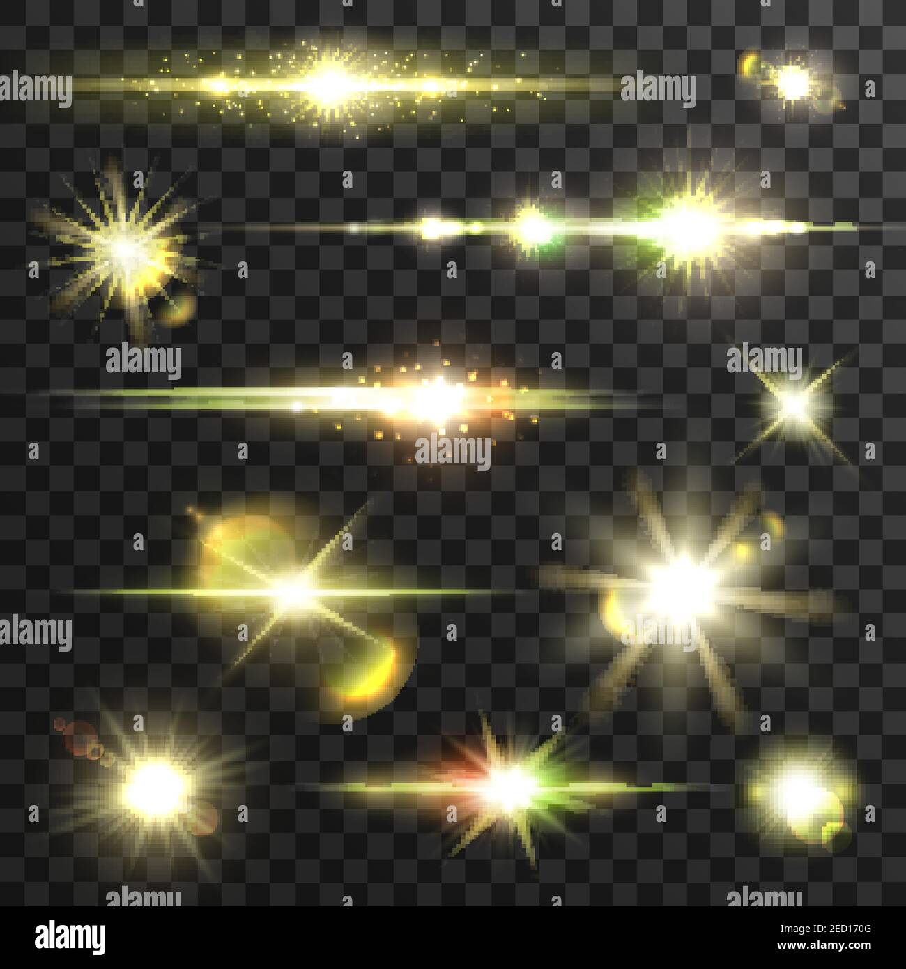 Shining beams Stock Vector Images - Alamy