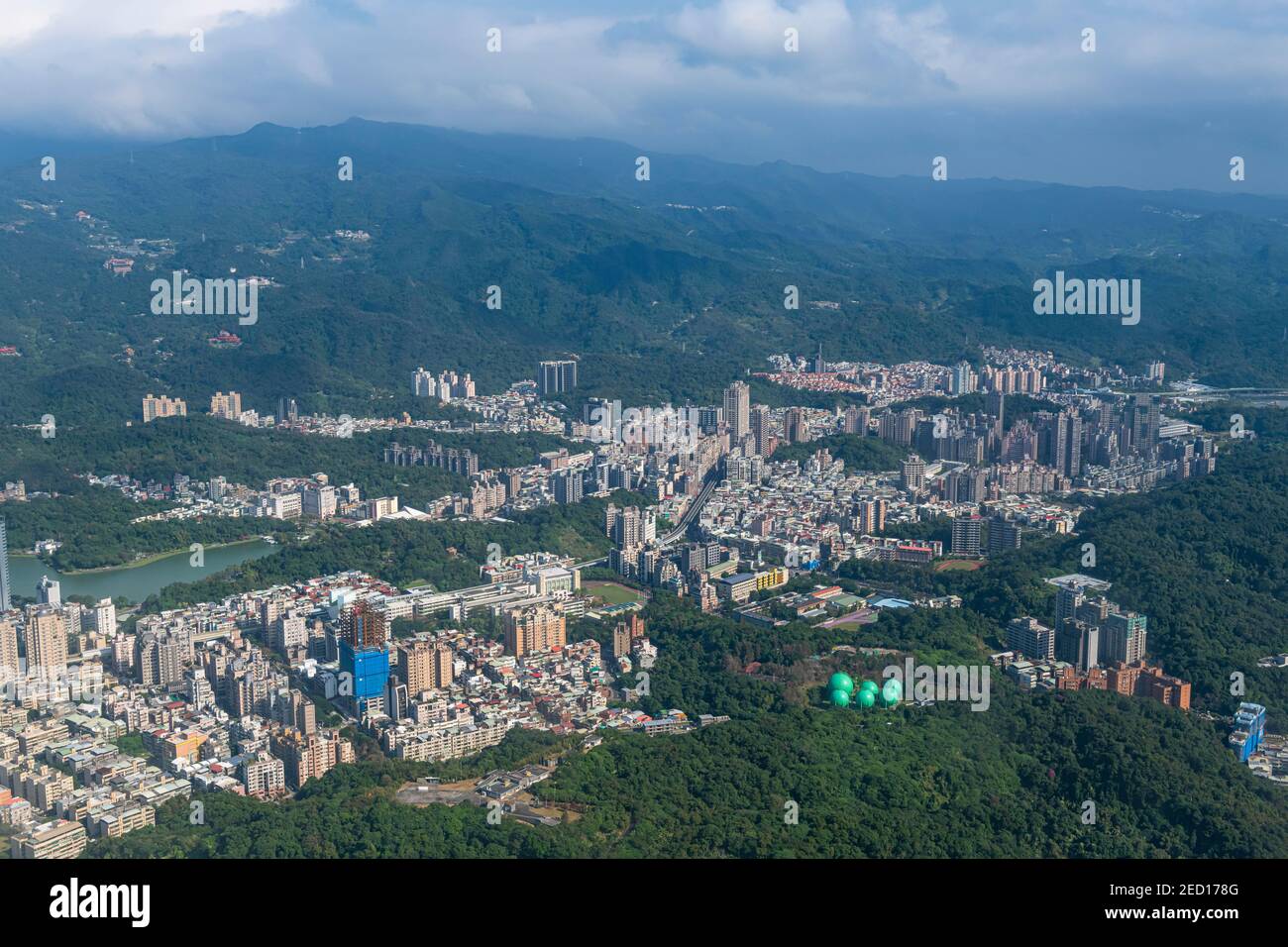 Aerial of Taipeh, Taiwan Stock Photo - Alamy