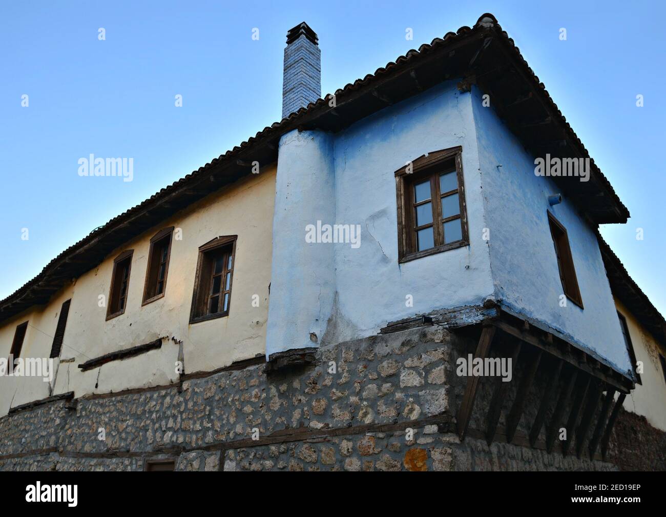 Traditional Balkan style mansions in the Old Ton of Veroia, Central ...