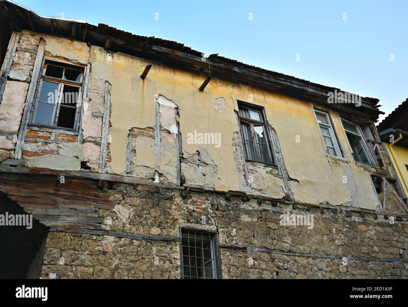 Traditional Balkan style mansions in the Old Ton of Veroia, Central ...