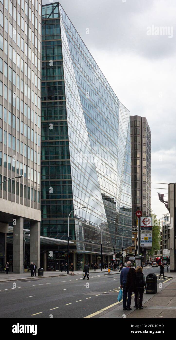 Modern glass buildiing facade in the city of London, UK Stock Photo - Alamy