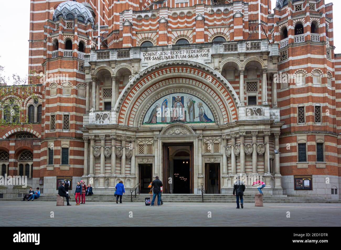 Entrance to Westminster cathedral in the city of London, UK Stock Photo ...