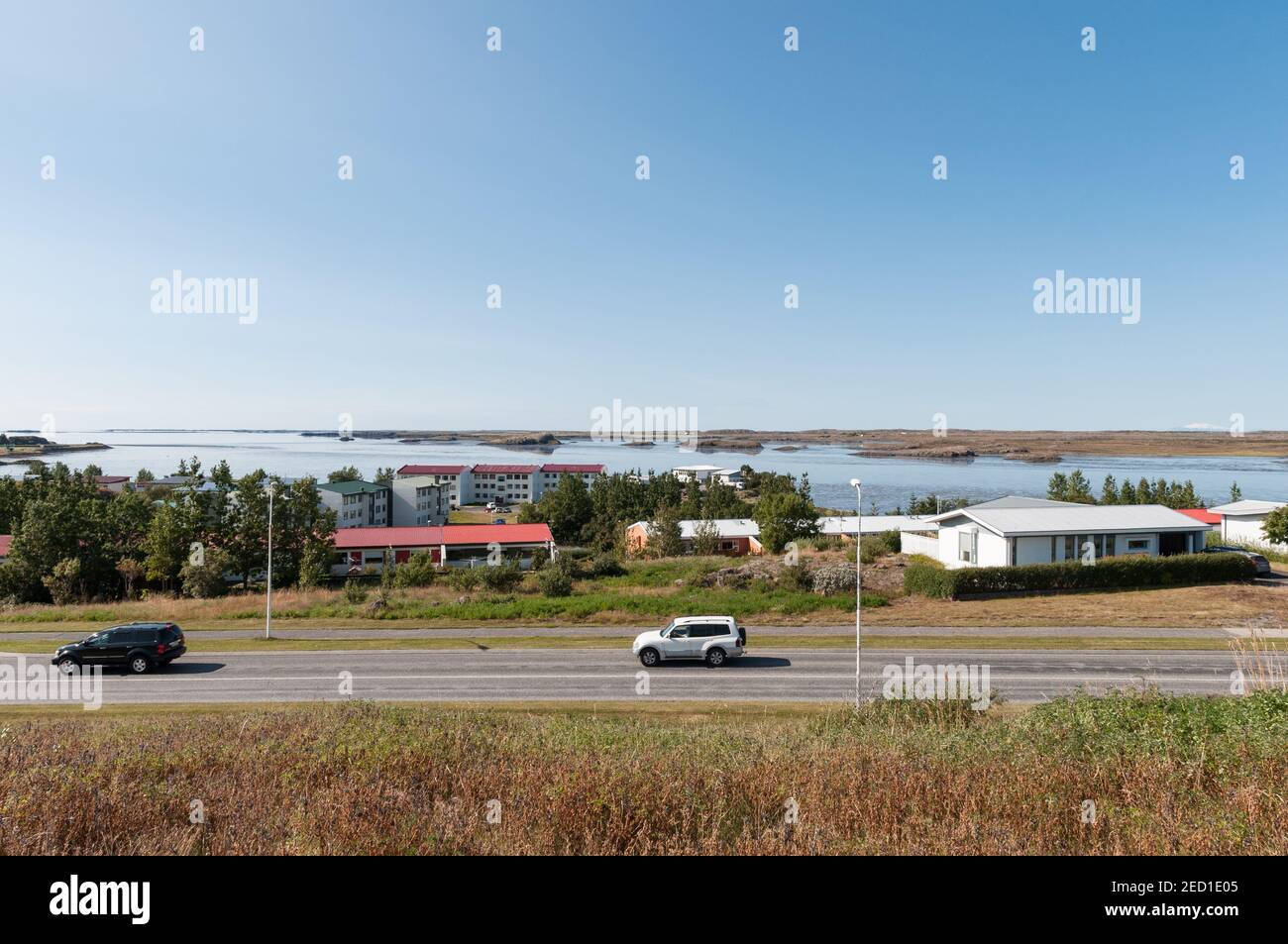 Summer in Town of Borgarnes in Iceland Stock Photo - Alamy