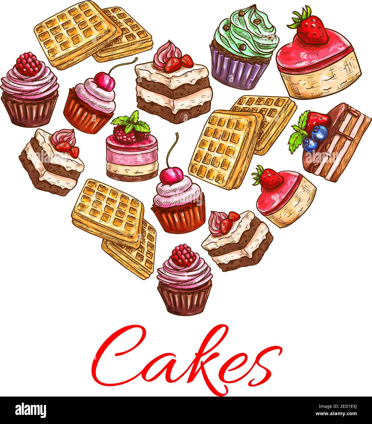 Chocolate muffins in muffin Stock Vector Images - Alamy