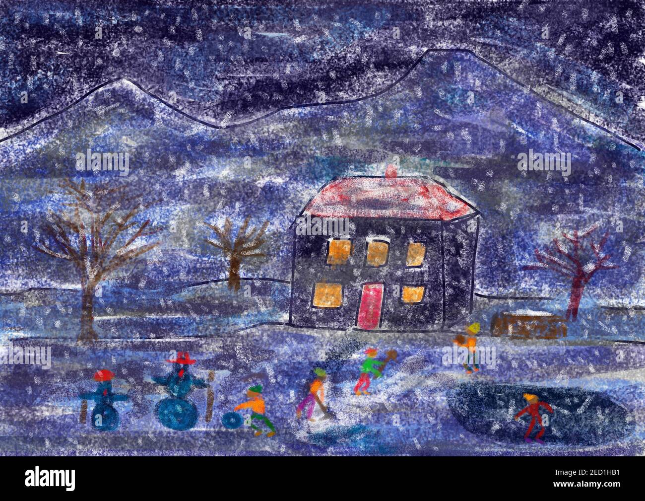 Drawings Of Heavy Snow